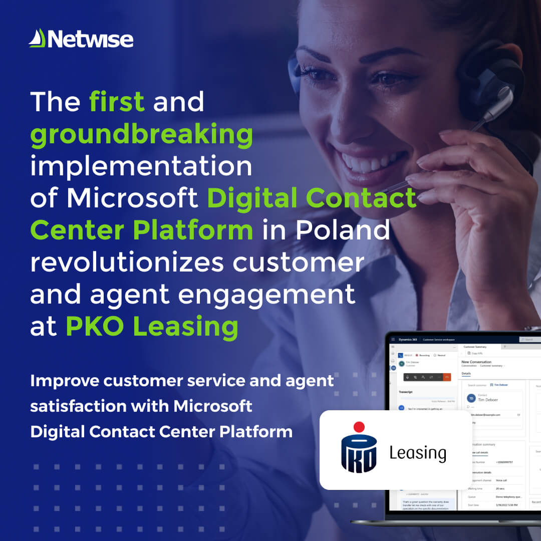 PKO Leasing oszczędza ponad 550 godzin miesięcznie dzięki Dynamics 365 Contact Center