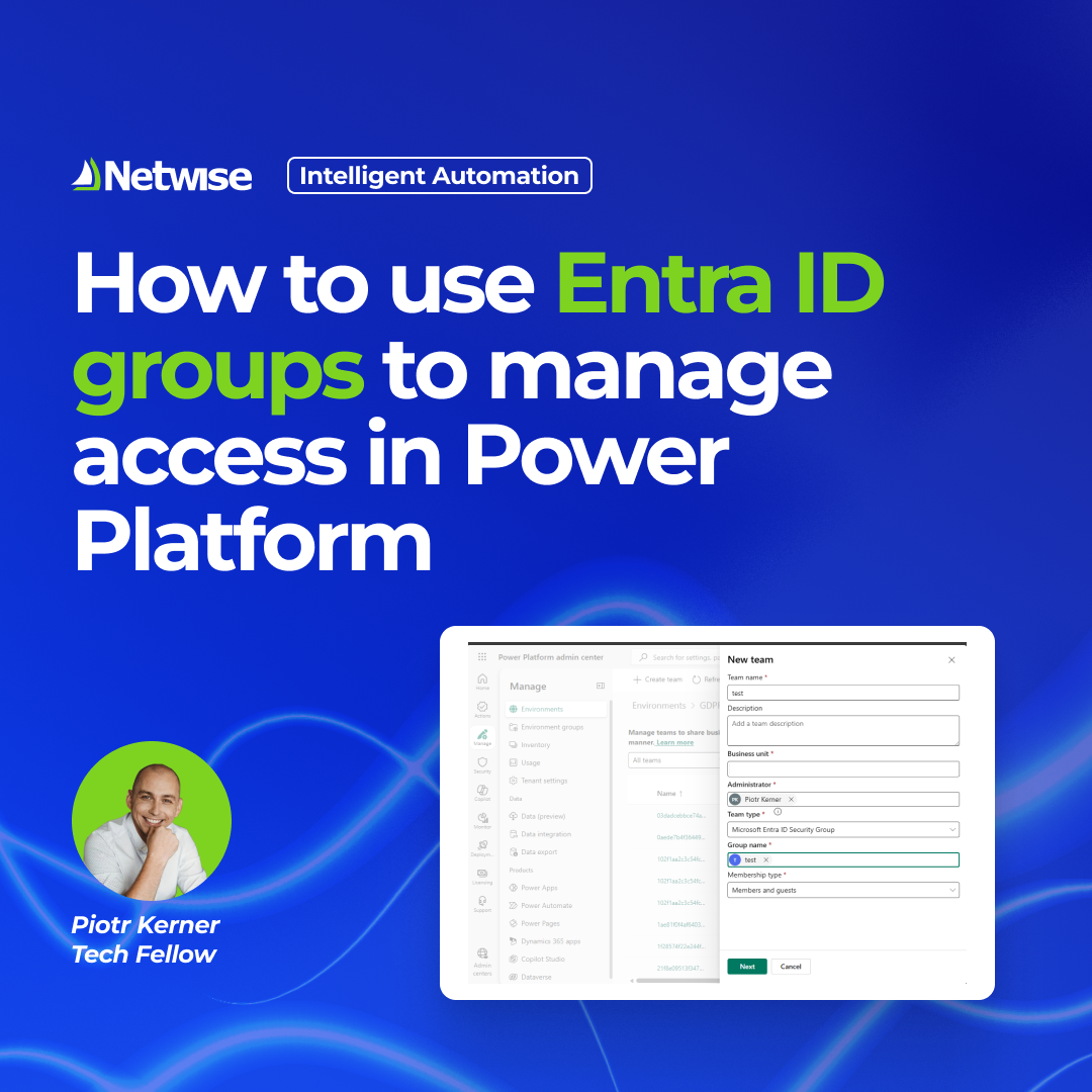 How to use Entra ID groups to manage access in Power Platform